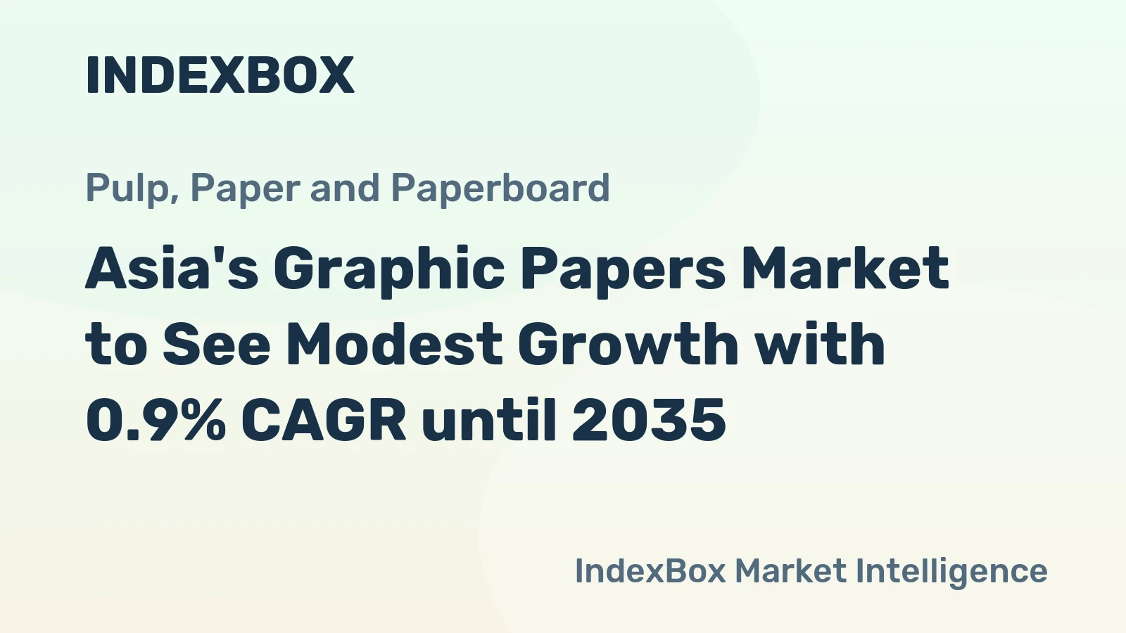 Asia's Graphic Papers Market to See Modest Growth with 0.9% CAGR until 2035