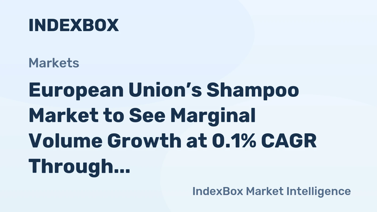 European Union’s Shampoo Market to See Marginal Volume Growth at 0.1% CAGR Through 2035
