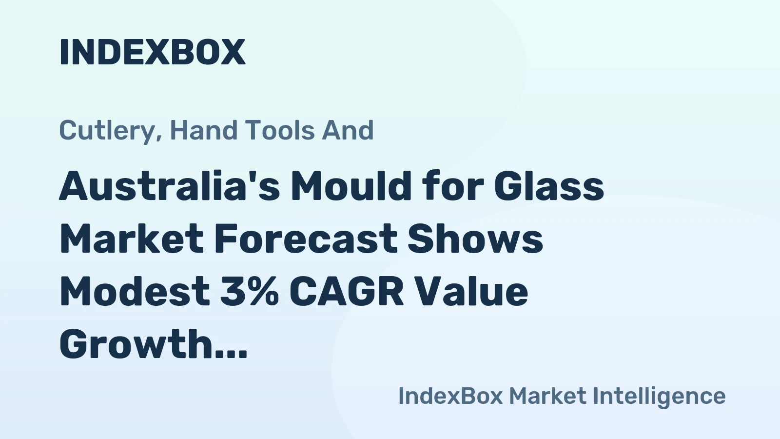 Australia's Mould for Glass Market Forecast Shows Modest 3% CAGR Value Growth Through 2035