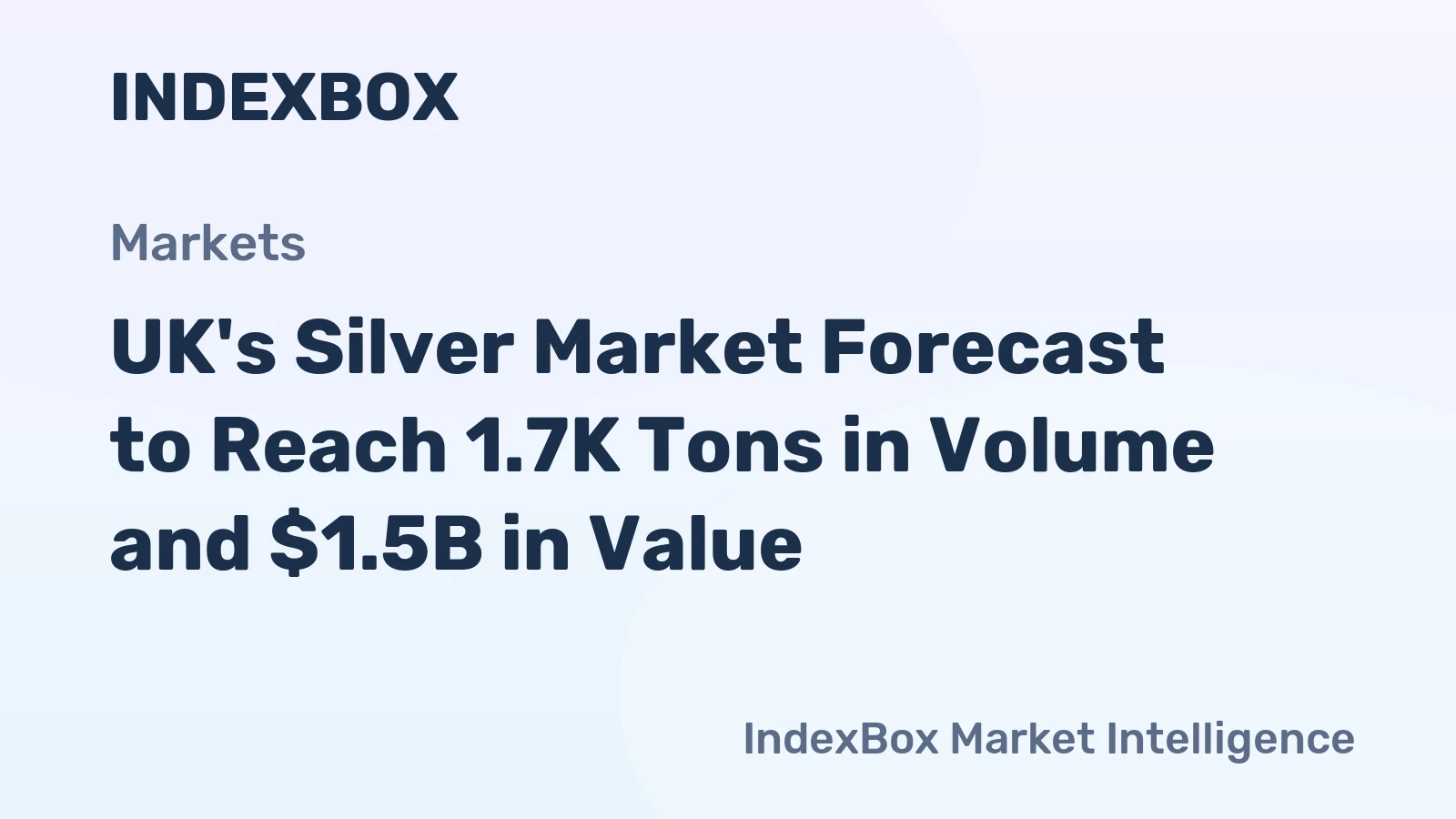 UK's Silver Market Forecast to Reach 1.7K Tons in Volume and $1.5B in Value