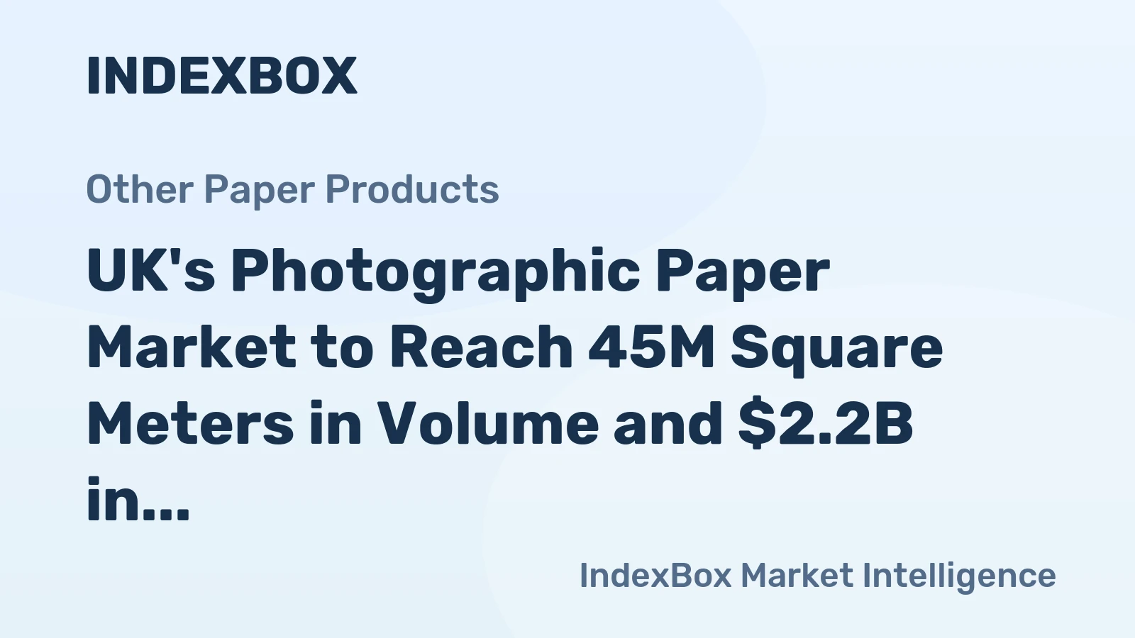 UK's Photographic Paper Market to Reach 45M Square Meters in Volume and $2.2B in Value by 2035