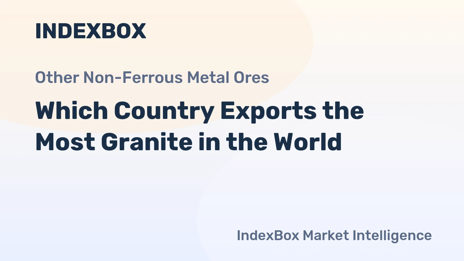 Which Country Exports the Most Granite in the World?