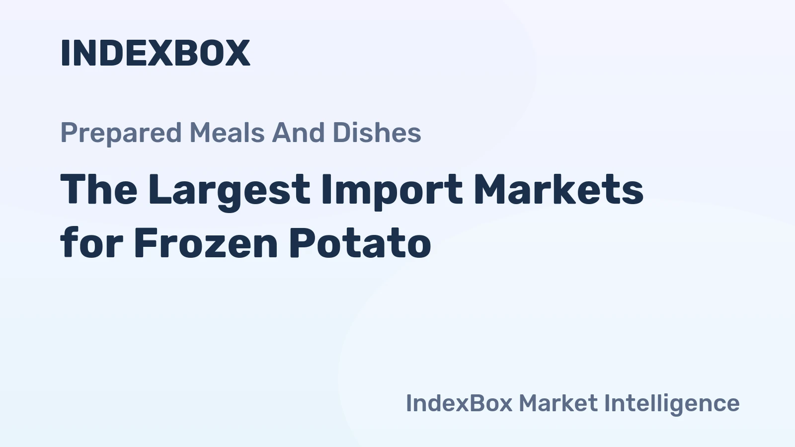 The Largest Import Markets for Frozen Potato