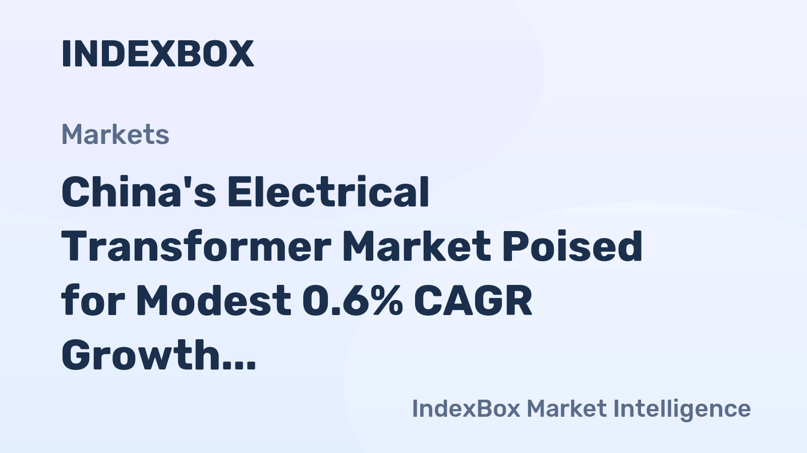 China's Electrical Transformer Market Poised for Modest 0.6% CAGR Growth Through 2035