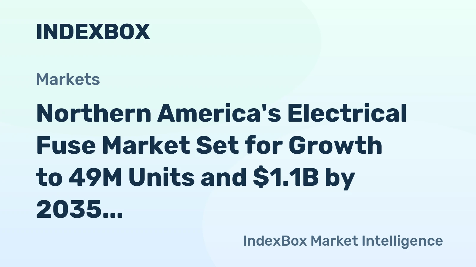 Northern America's Electrical Fuse Market Set for Growth to 49M Units and $1.1B by 2035