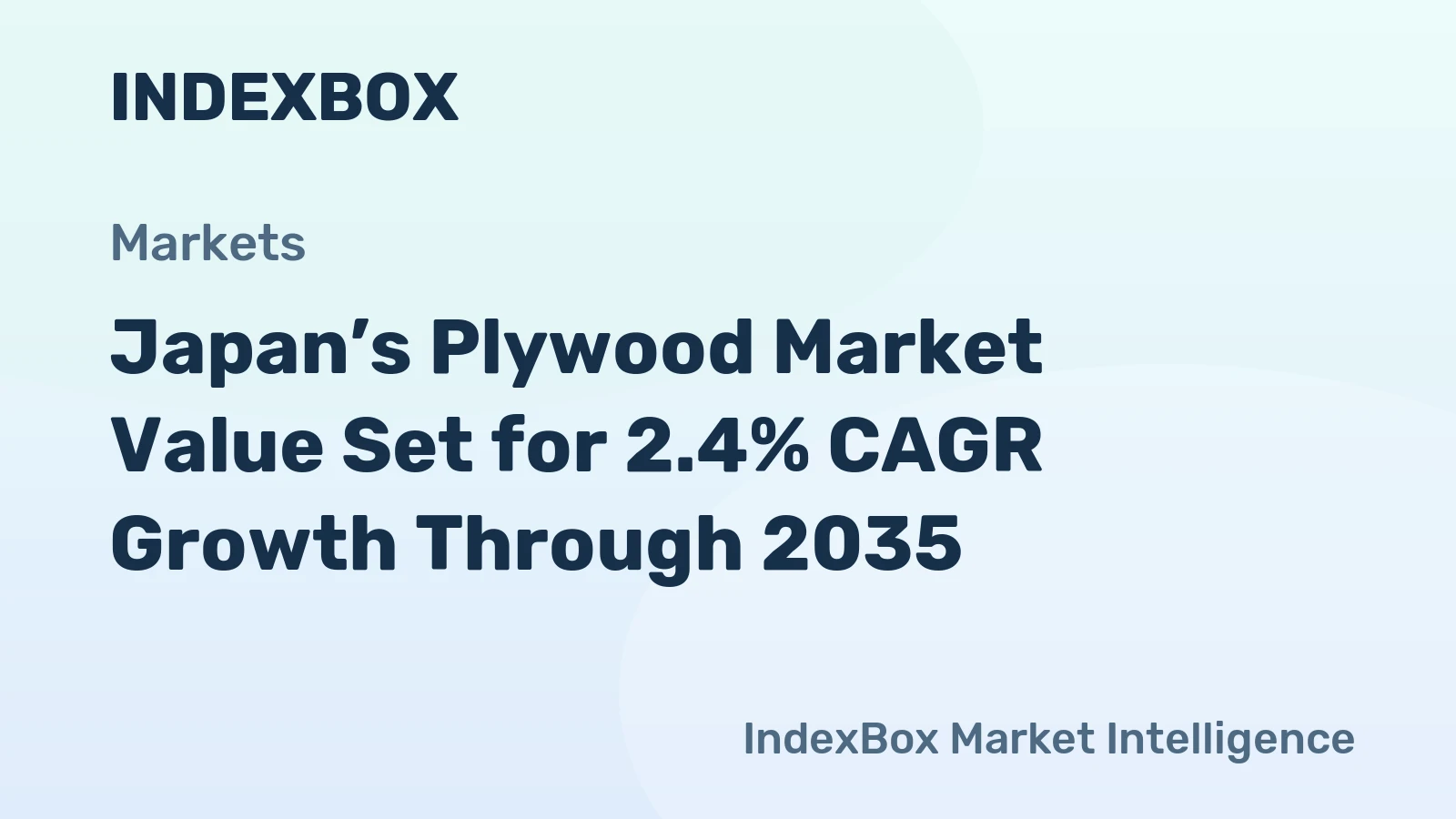 Japan’s Plywood Market Value Set for 2.4% CAGR Growth Through 2035