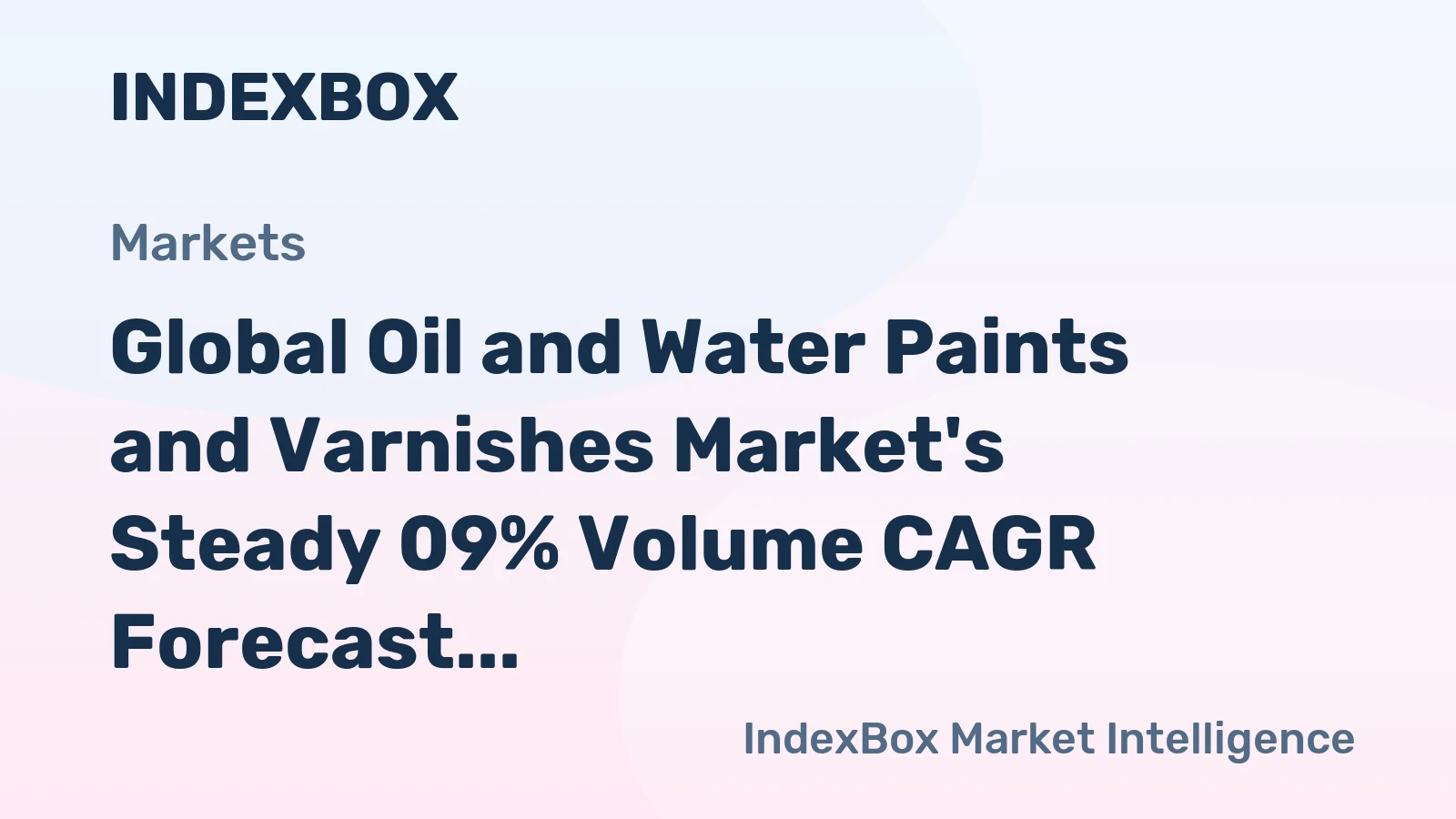 Global Oil and Water Paints and Varnishes Market's Steady 09% Volume CAGR Forecast Through 2035
