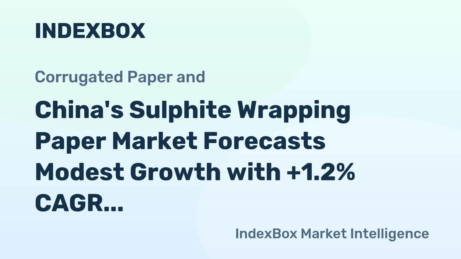 China's Sulphite Wrapping Paper Market Forecasts Modest Growth with +1.2% CAGR in Value to 2035