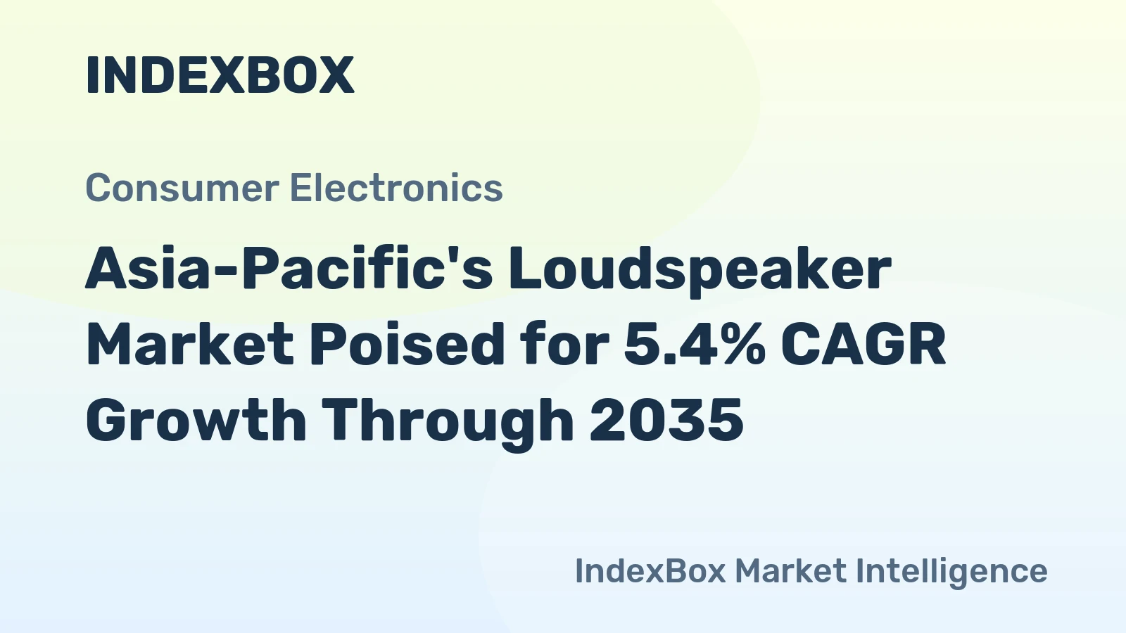 Asia-Pacific's Loudspeaker Market Poised for 5.4% CAGR Growth Through 2035
