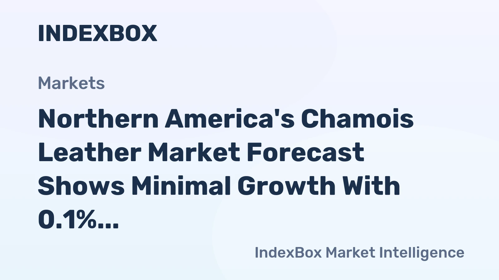 Northern America's Chamois Leather Market Forecast Shows Minimal Growth With 0.1% CAGR Through 2035