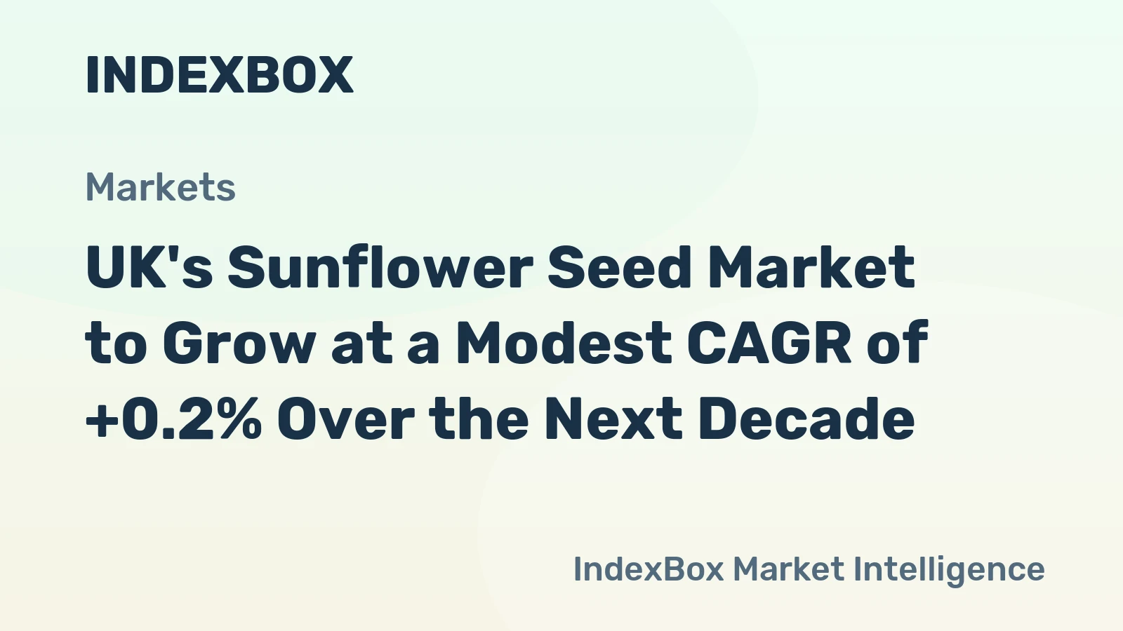 UK's Sunflower Seed Market to Grow at a Modest CAGR of +0.2% Over the Next Decade