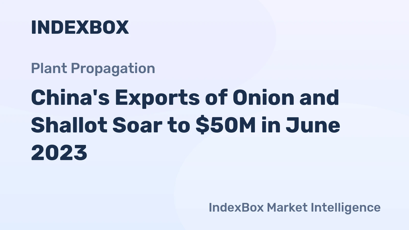 China's Exports of Onion and Shallot Soar to $50M in June 2023