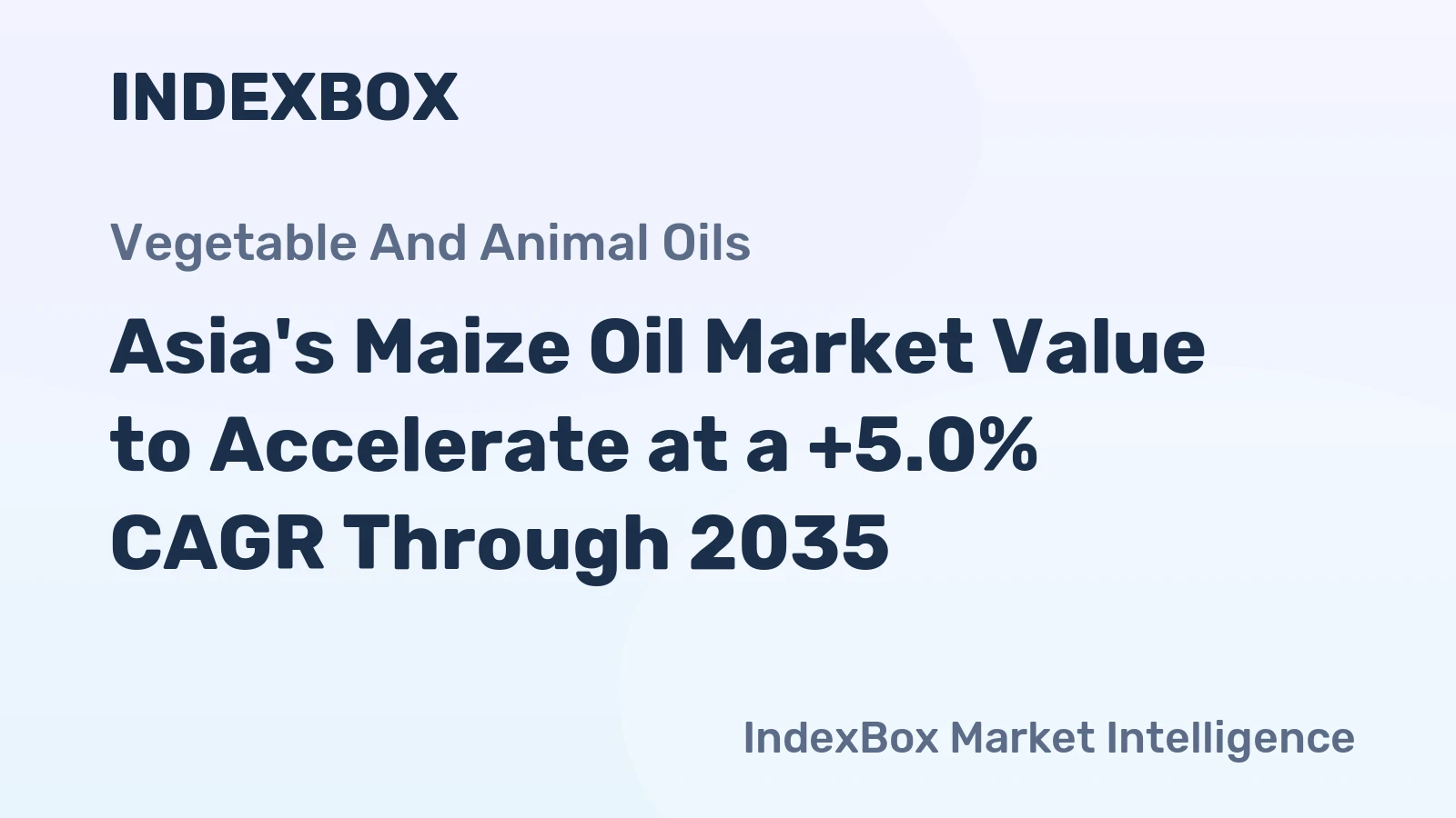 Asia's Maize Oil Market Value to Accelerate at a +5.0% CAGR Through 2035