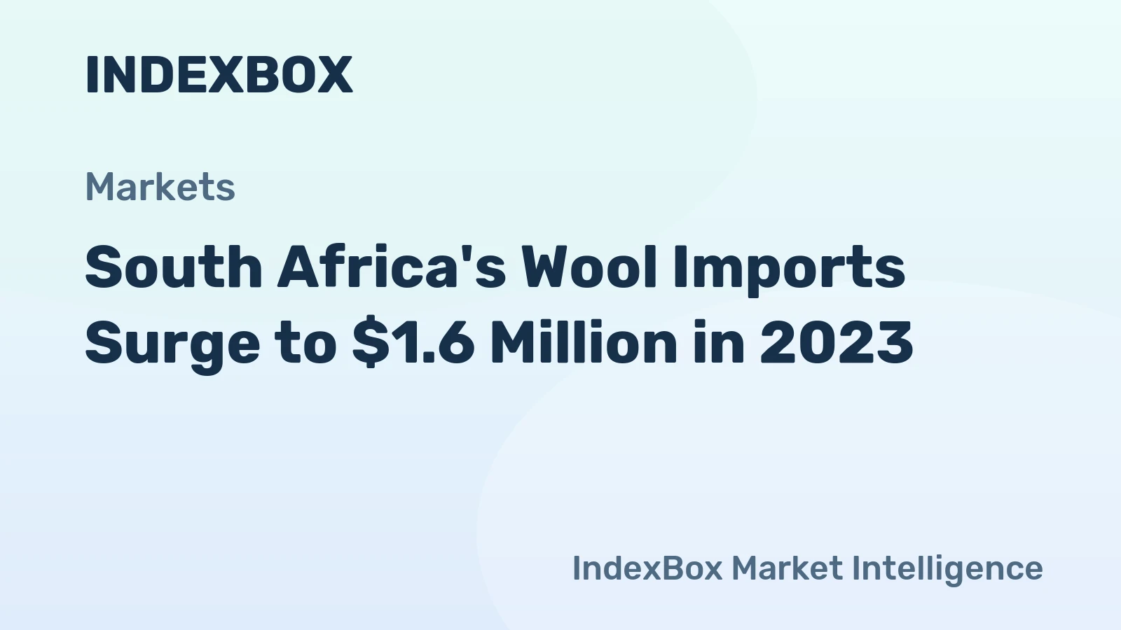 South Africa's Wool Imports Surge to $1.6 Million in 2023
