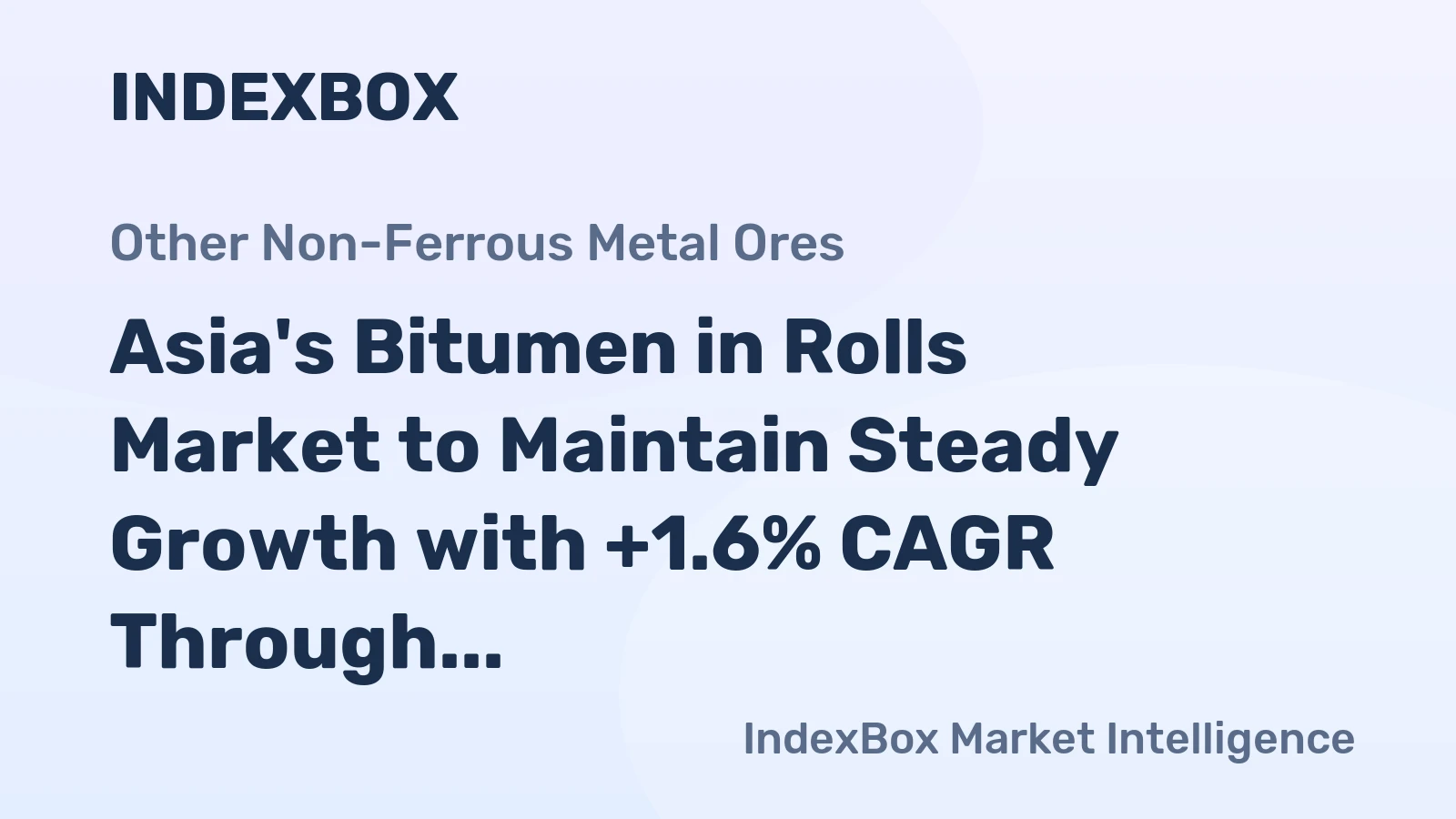 Asia's Bitumen in Rolls Market to Maintain Steady Growth with +1.6% CAGR Through 2035
