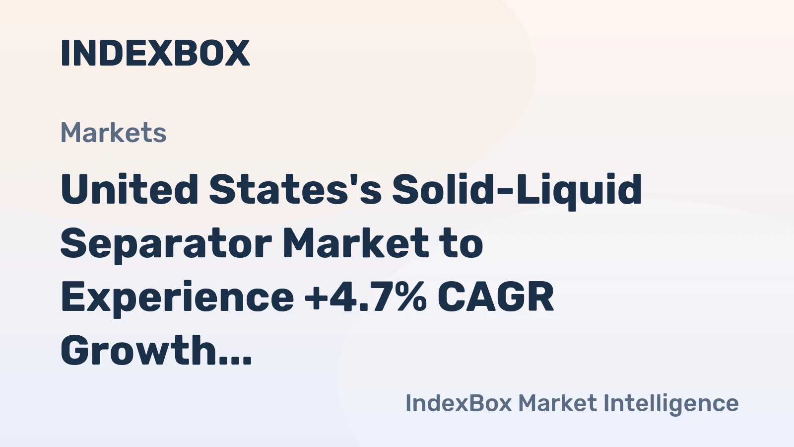 United States's Solid-Liquid Separator Market to Experience +4.7% CAGR Growth Through 2035
