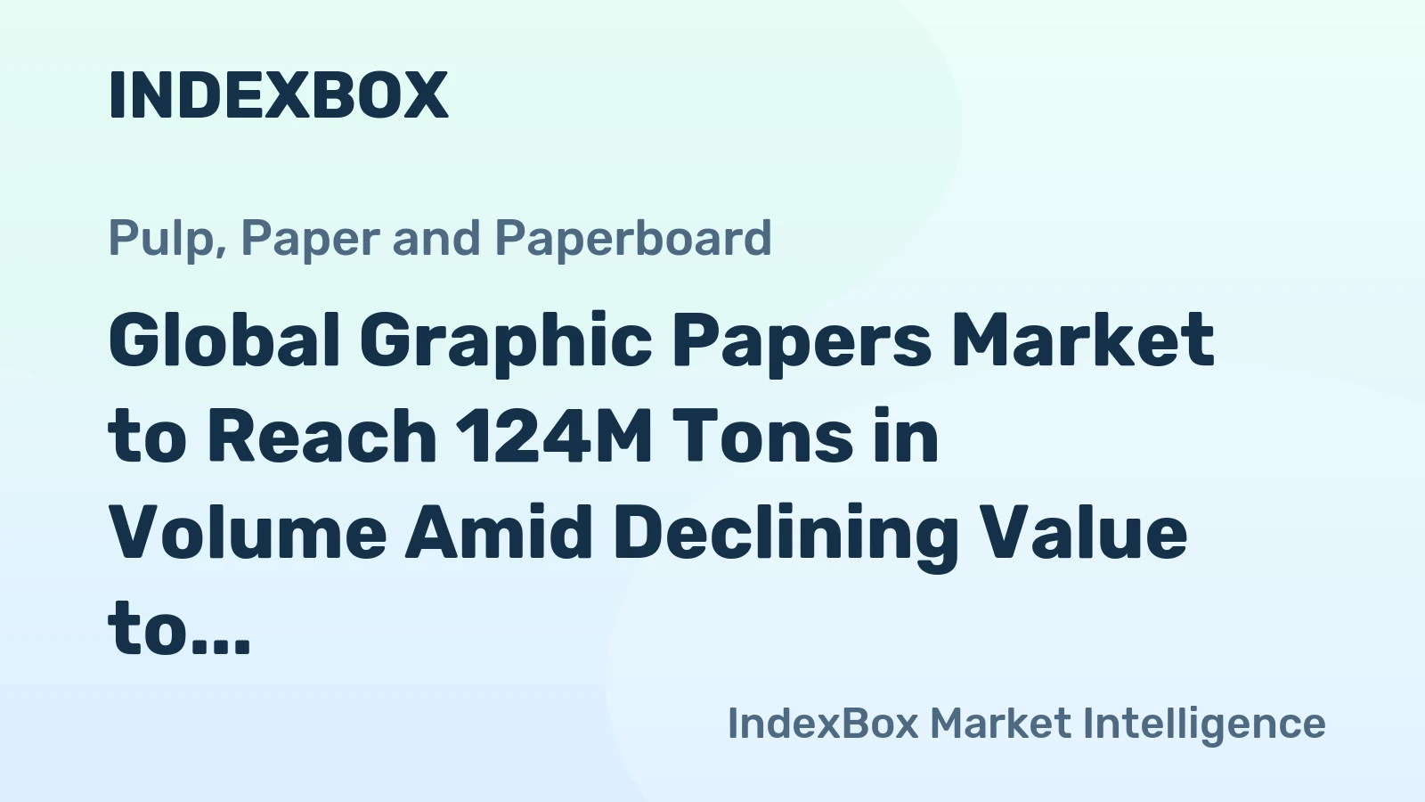 Global Graphic Papers Market to Reach 124M Tons in Volume Amid Declining Value to $148.5B by 2035