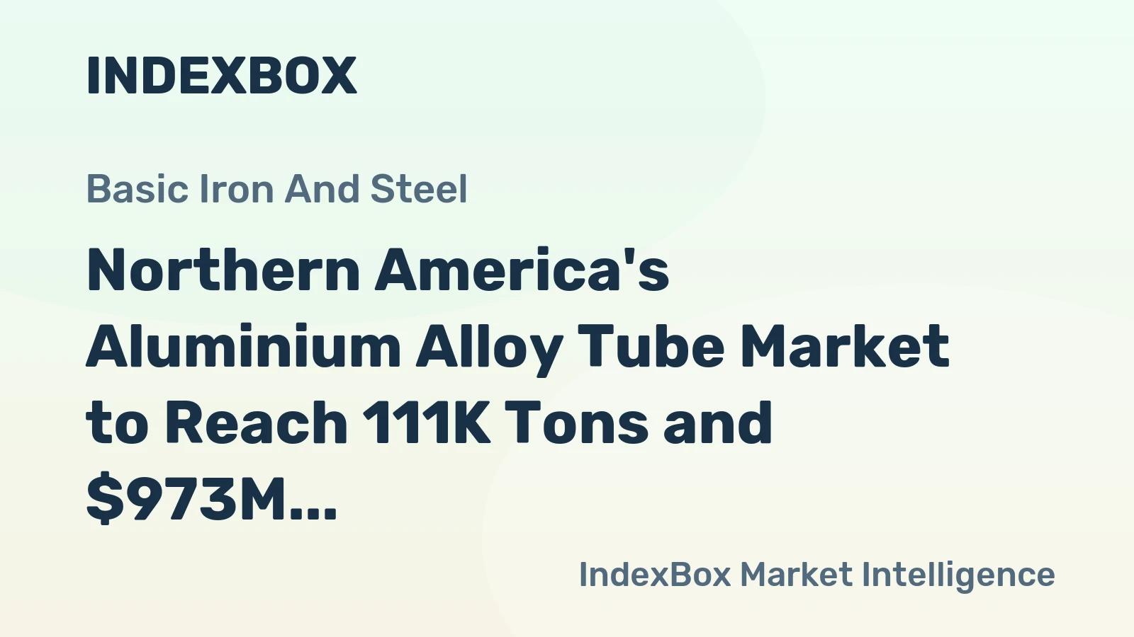 Northern America's Aluminium Alloy Tube Market to Reach 111K Tons and $973M by 2035