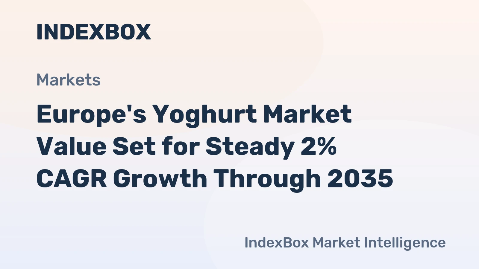 Europe's Yoghurt Market Value Set for Steady 2% CAGR Growth Through 2035