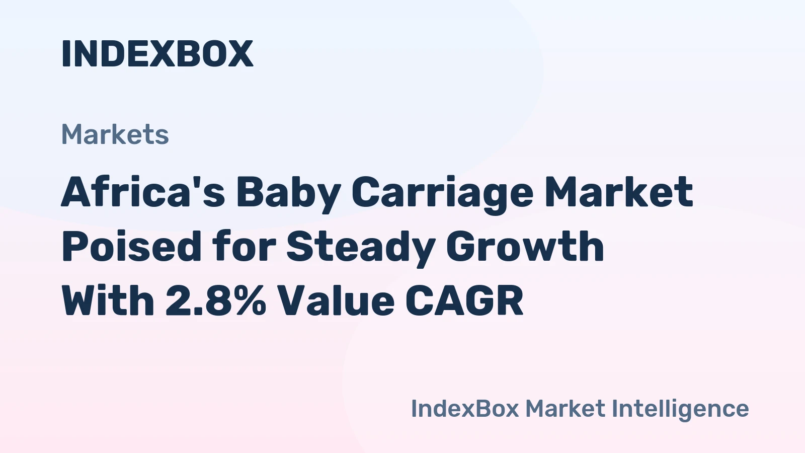 Africa's Baby Carriage Market Poised for Steady Growth With 2.8% Value CAGR