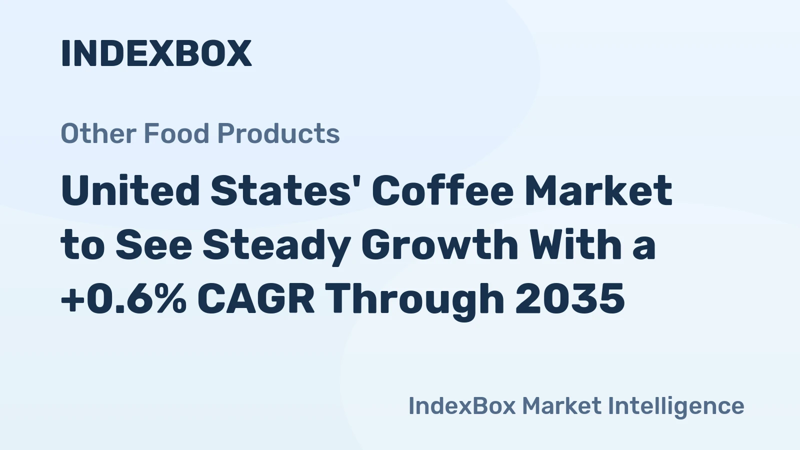 United States' Coffee Market to See Steady Growth With a +0.6% CAGR Through 2035