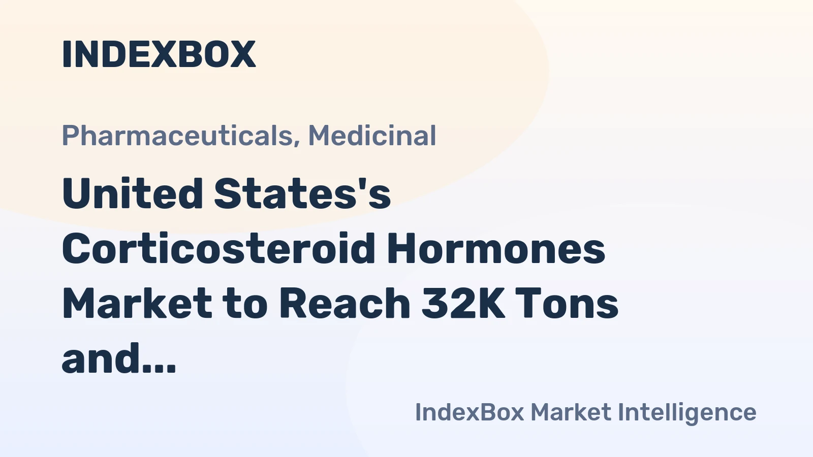United States's Corticosteroid Hormones Market to Reach 32K Tons and $18.8B by 2035, with +2.3% and +5.0% CAGR respectively