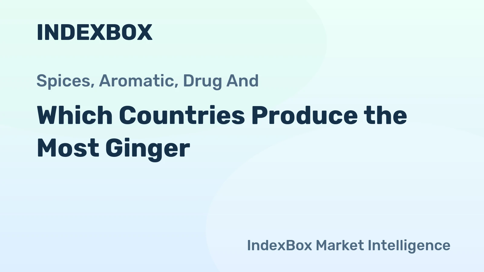 Which Countries Produce the Most Ginger?
