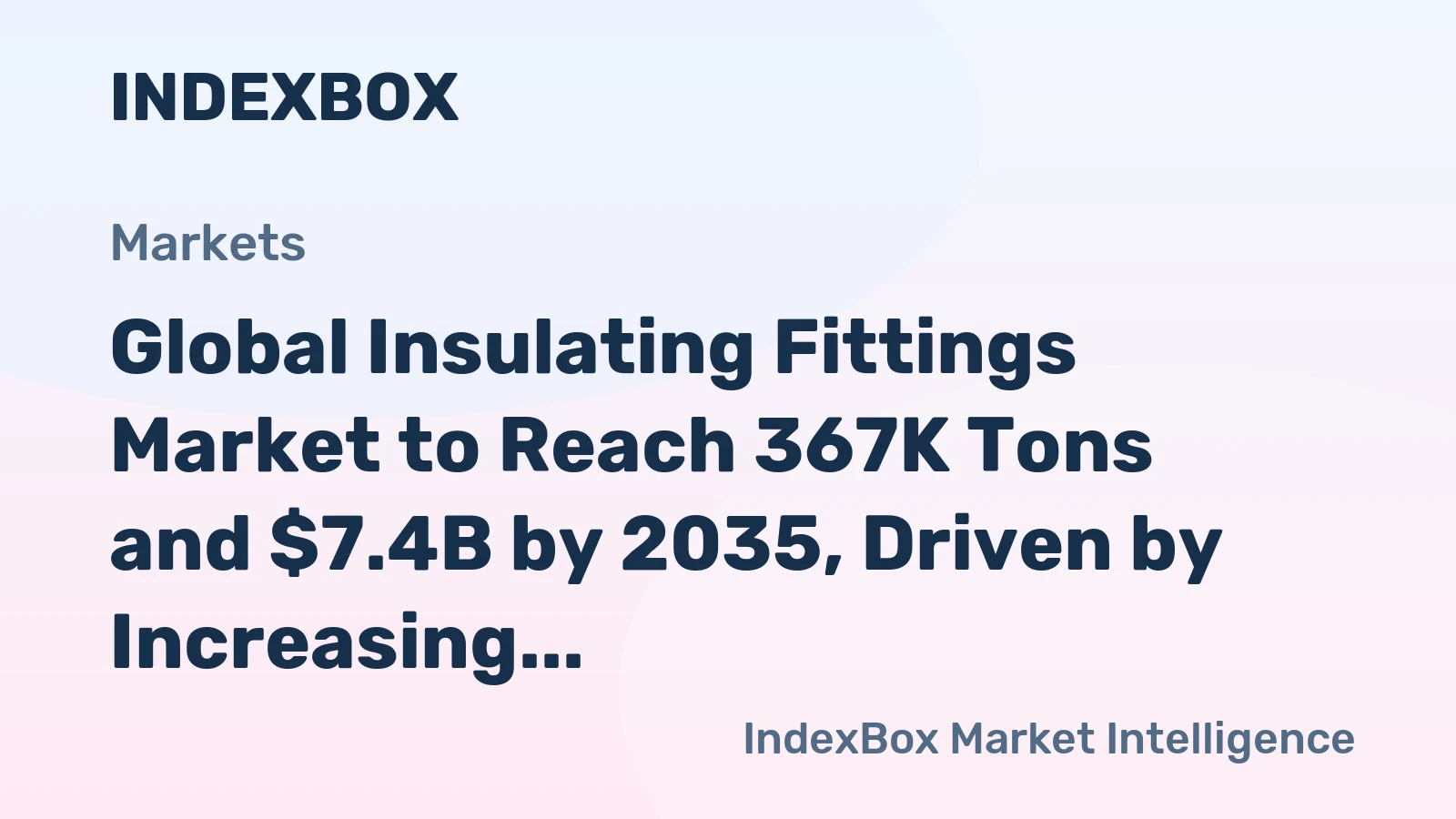 Global Insulating Fittings Market to Reach 367K Tons and $7.4B by 2035, Driven by Increasing Demand Worldwide