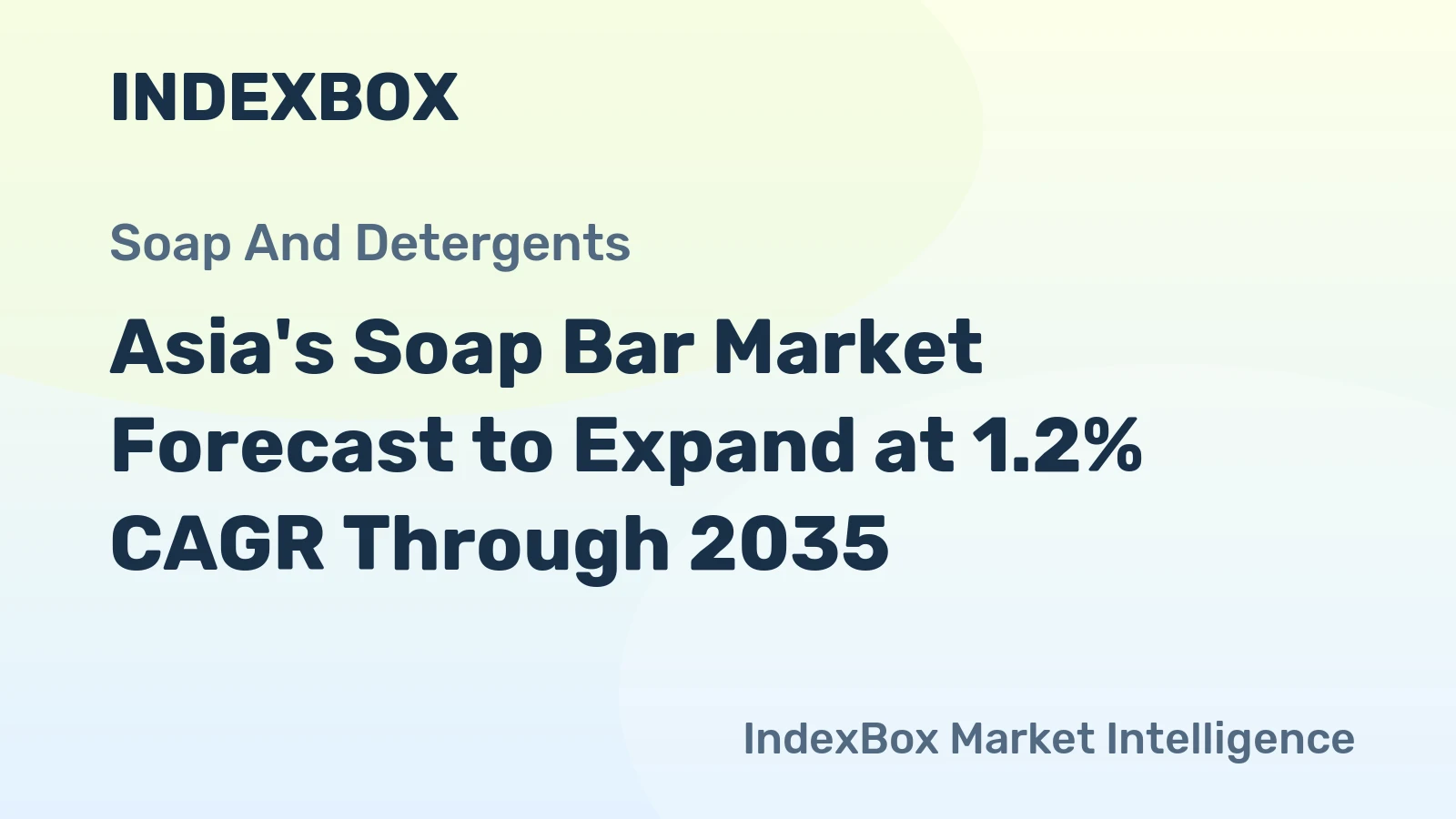 Asia's Soap Bar Market Forecast to Expand at 1.2% CAGR Through 2035