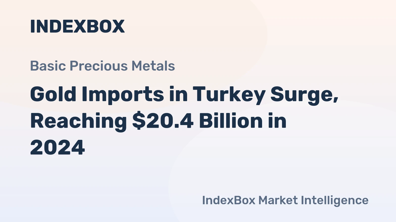 Gold Imports in Turkey Surge, Reaching $20.4 Billion in 2024