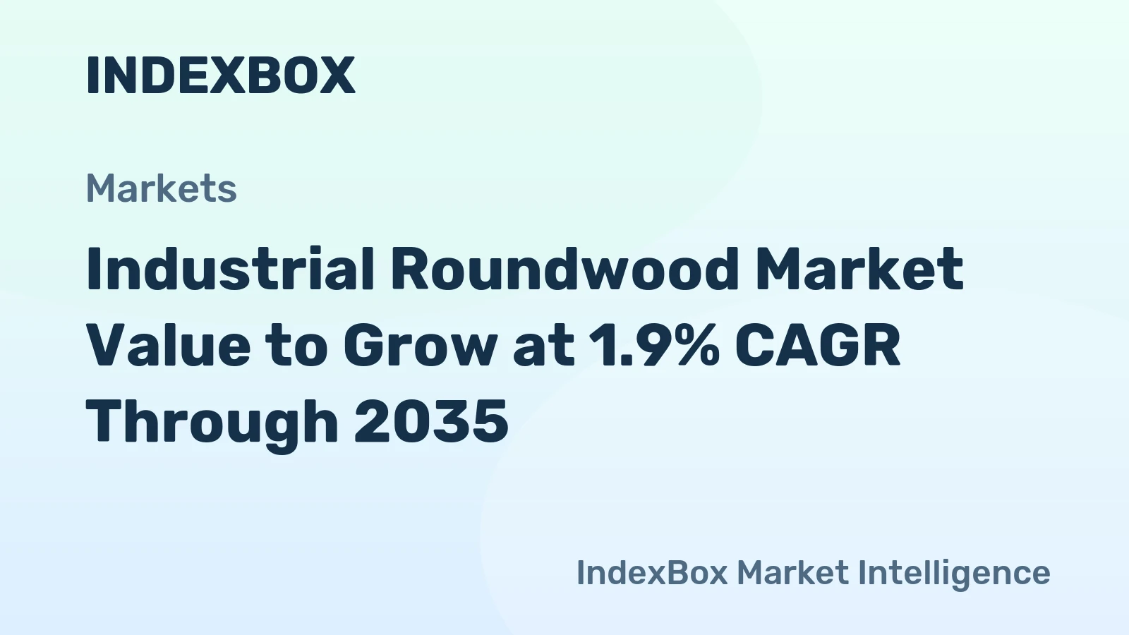Industrial Roundwood Market Value to Grow at 1.9% CAGR Through 2035