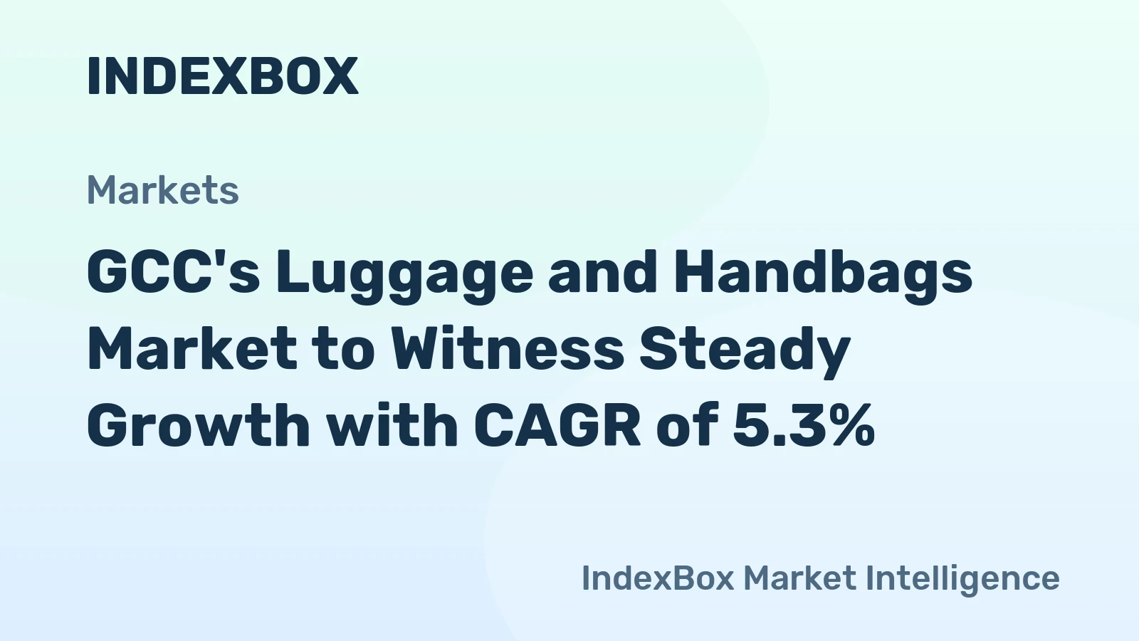 GCC's Luggage and Handbags Market to Witness Steady Growth with CAGR of 5.3%