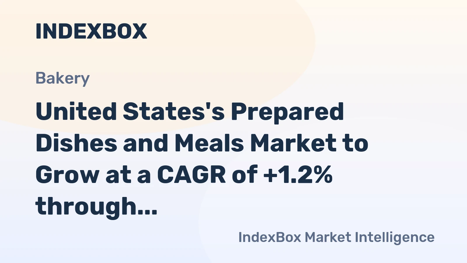 United States's Prepared Dishes and Meals Market to Grow at a CAGR of +1.2% through 2035