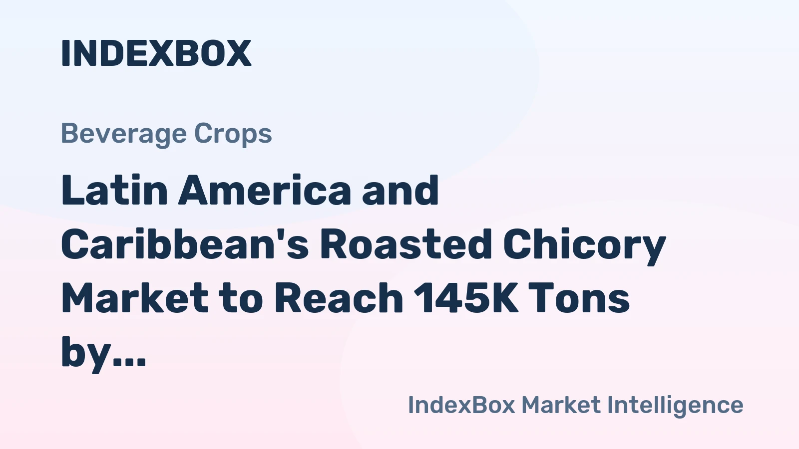 Latin America and Caribbean's Roasted Chicory Market to Reach 145K Tons by 2035, Valued at $855M