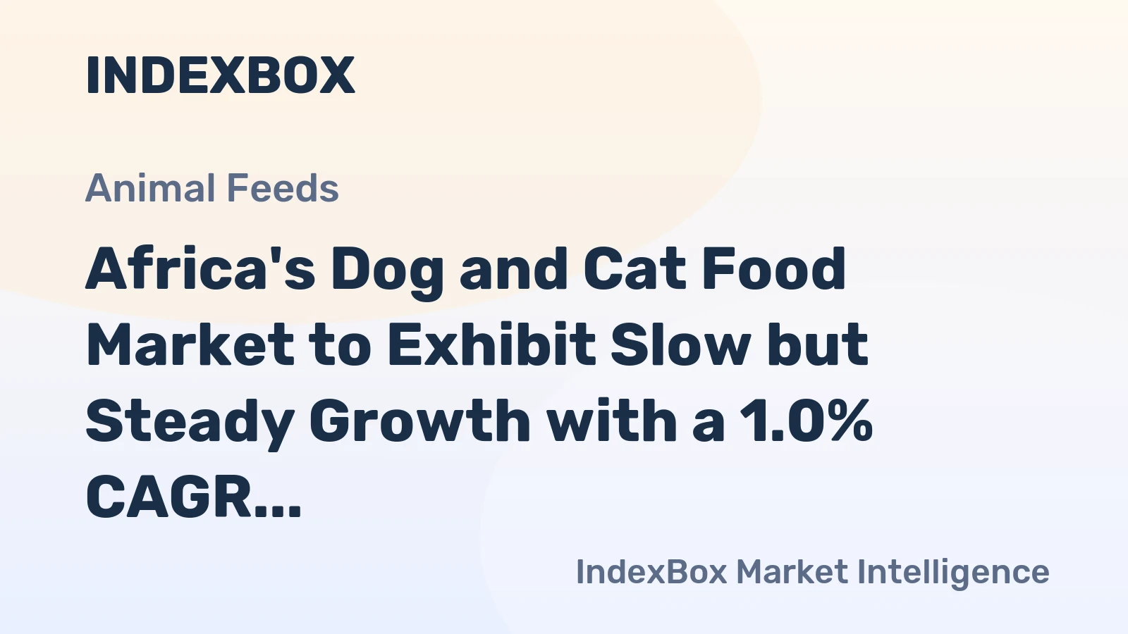 Africa's Dog and Cat Food Market to Exhibit Slow but Steady Growth with a 1.0% CAGR from 2024-2035