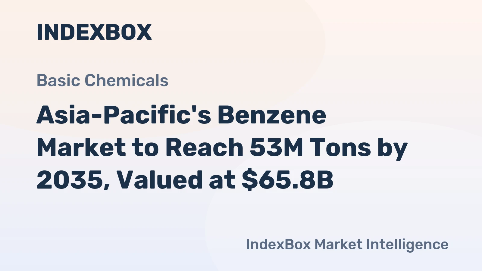 Asia-Pacific's Benzene Market to Reach 53M Tons by 2035, Valued at $65.8B