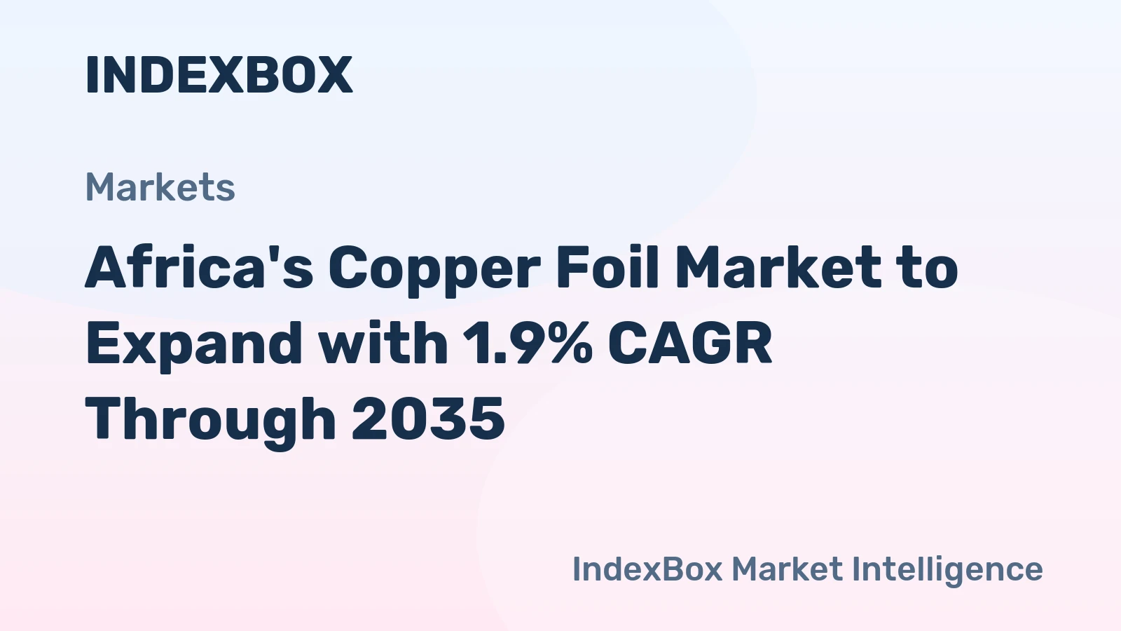 Africa's Copper Foil Market to Expand with 1.9% CAGR Through 2035