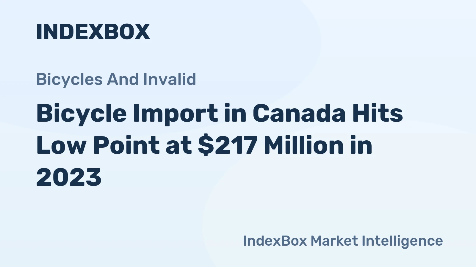 Bicycle Import in Canada Hits Low Point at $217 Million in 2023
