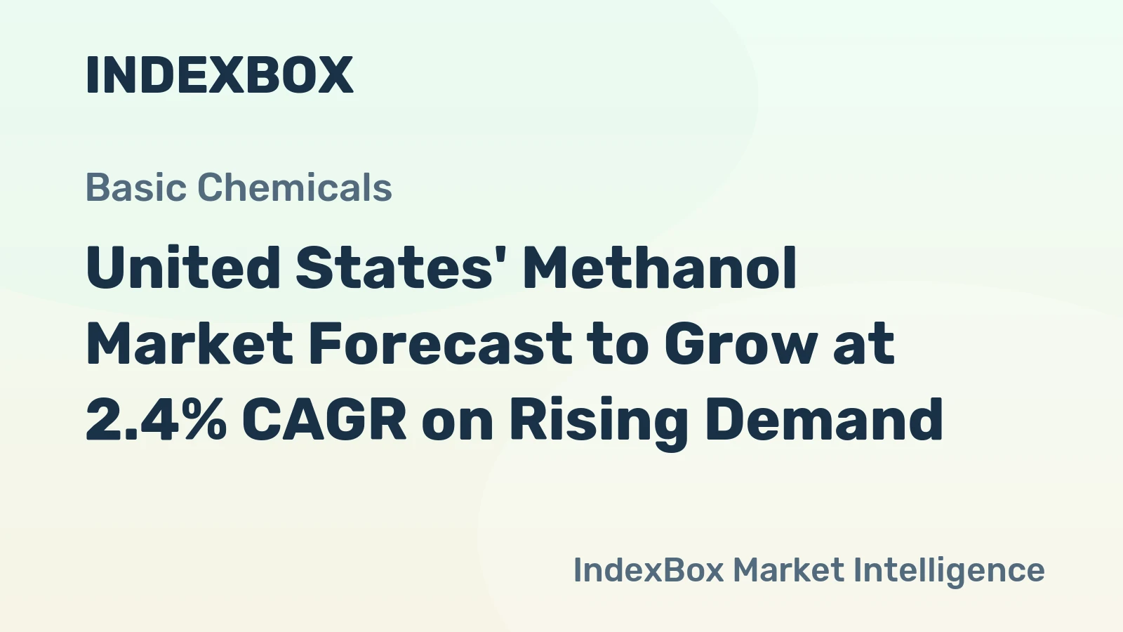 United States' Methanol Market Forecast to Grow at 2.4% CAGR on Rising Demand