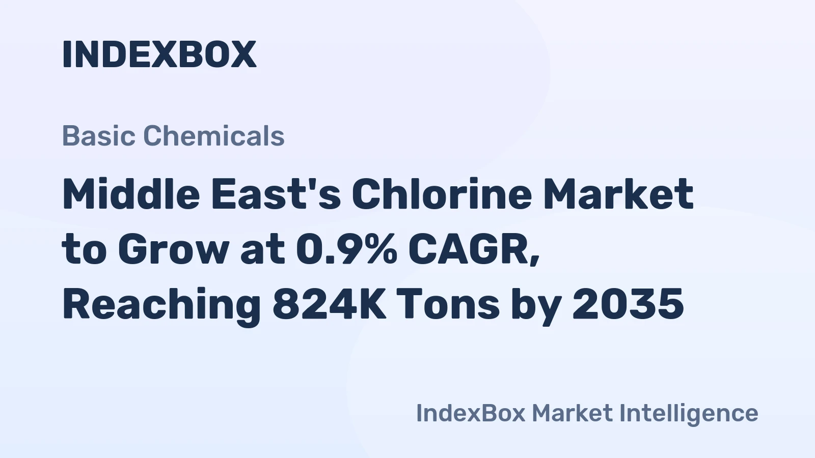 Middle East's Chlorine Market to Grow at 0.9% CAGR, Reaching 824K Tons by 2035