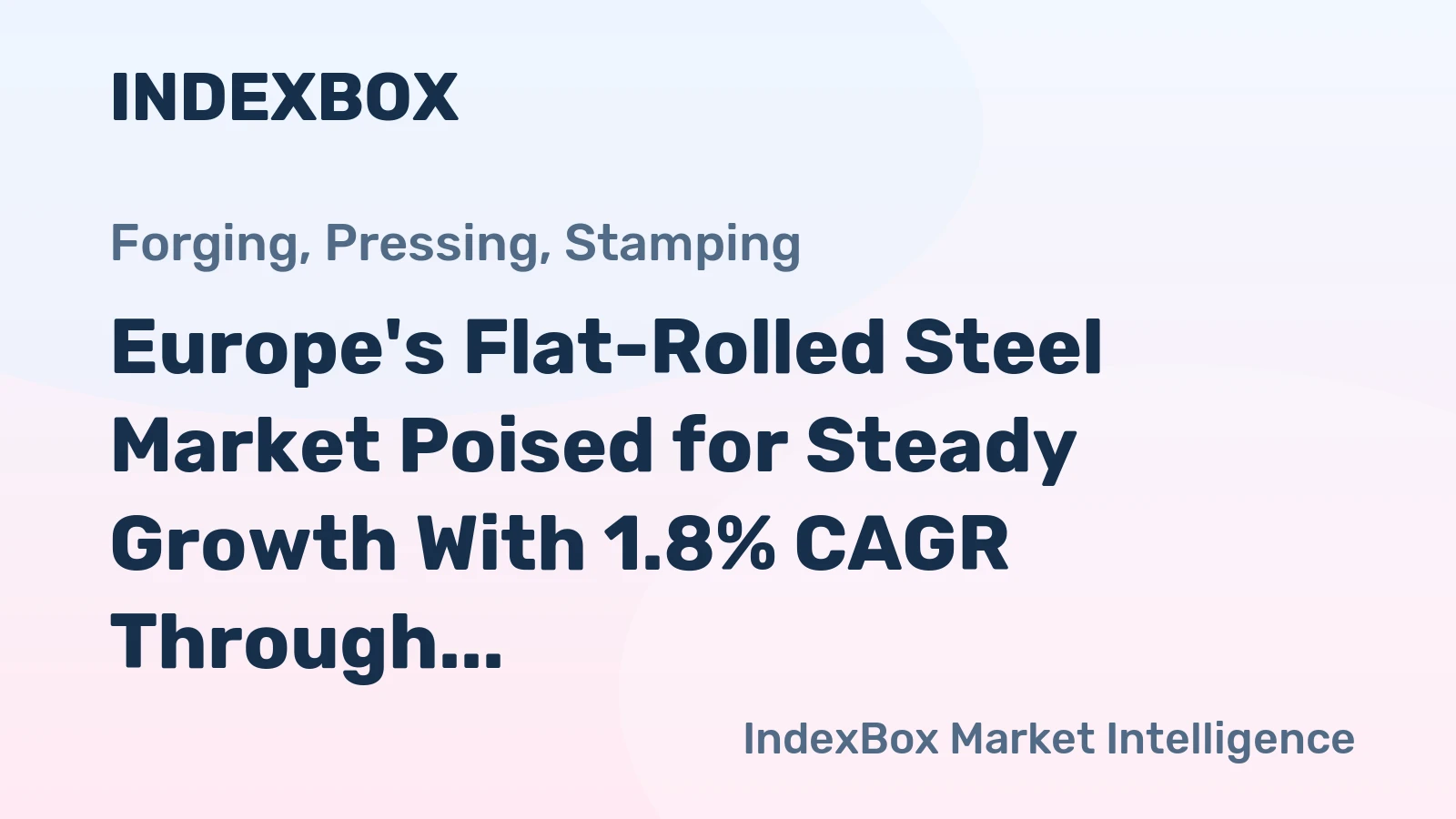 Europe's Flat-Rolled Steel Market Poised for Steady Growth With 1.8% CAGR Through 2035