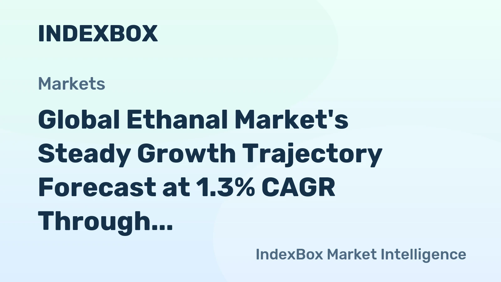 Global Ethanal Market's Steady Growth Trajectory Forecast at 1.3% CAGR Through 2035