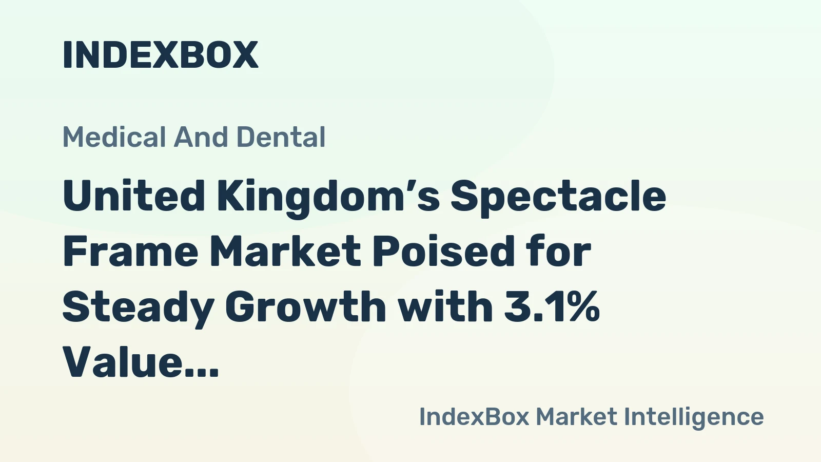 United Kingdom’s Spectacle Frame Market Poised for Steady Growth with 3.1% Value CAGR Through 2035