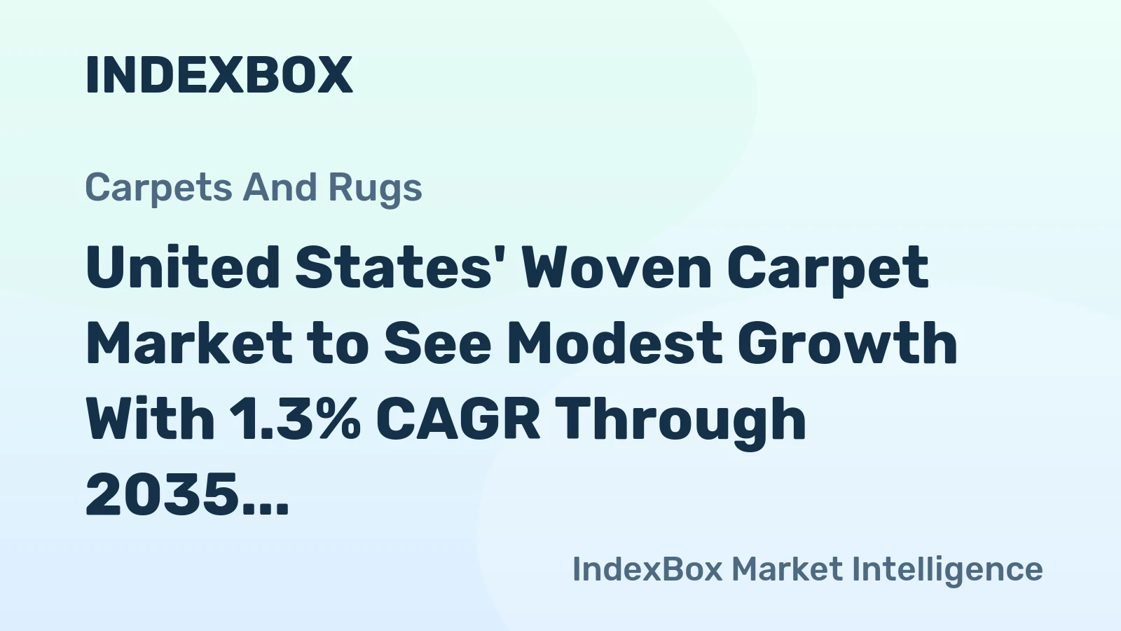 United States' Woven Carpet Market to See Modest Growth With 1.3% CAGR Through 2035