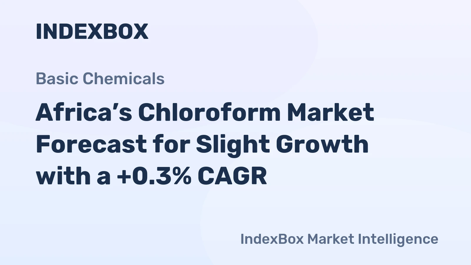 Africa’s Chloroform Market Forecast for Slight Growth with a +0.3% CAGR