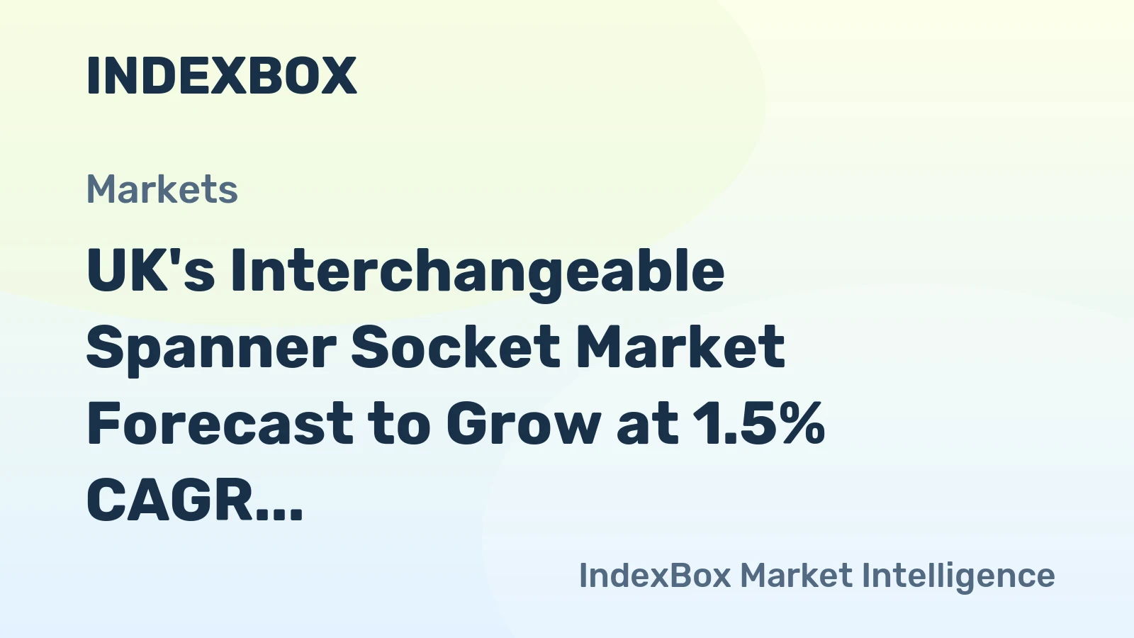UK's Interchangeable Spanner Socket Market Forecast to Grow at 1.5% CAGR Through 2035