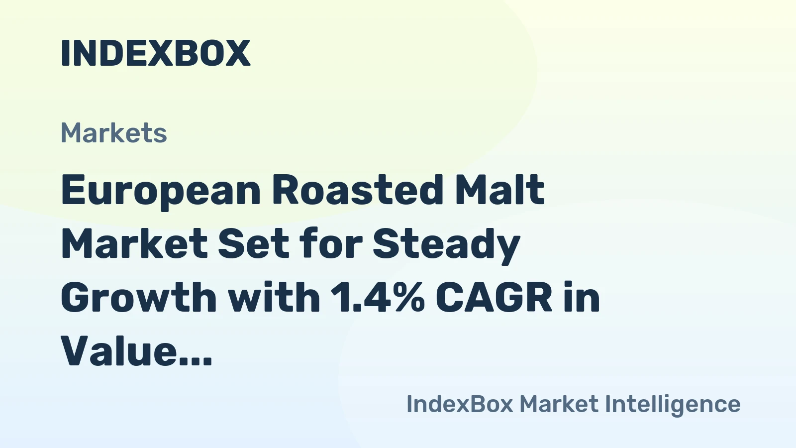 European Roasted Malt Market Set for Steady Growth with 1.4% CAGR in Value Through 2035