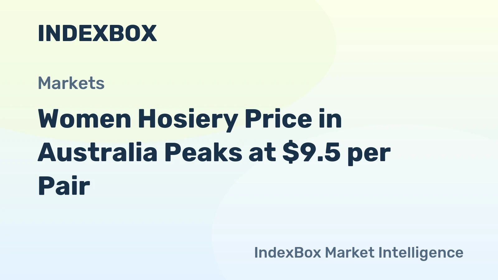 Women Hosiery Price in Australia Peaks at $9.5 per Pair