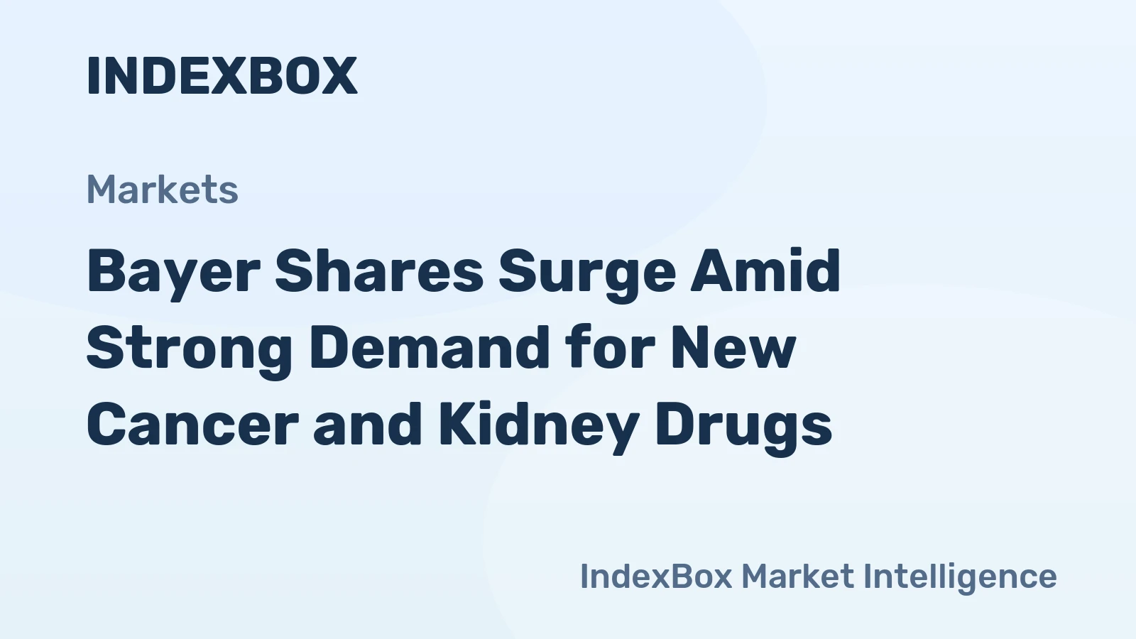 Bayer Shares Surge Amid Strong Demand for New Cancer and Kidney Drugs