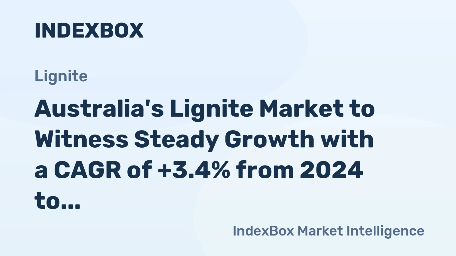 Australia's Lignite Market to Witness Steady Growth with a CAGR of +3.4% from 2024 to 2035